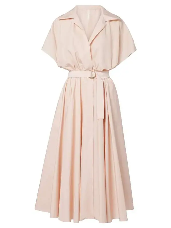 Norma Kamali Flared Midi Dress - Pink