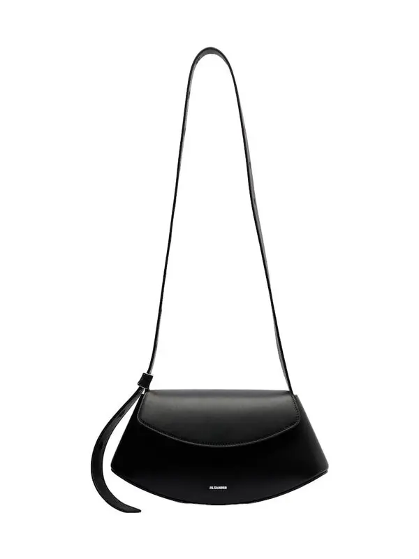 JIL SANDER Eldorado Small Leather Crossbody Bag - Black