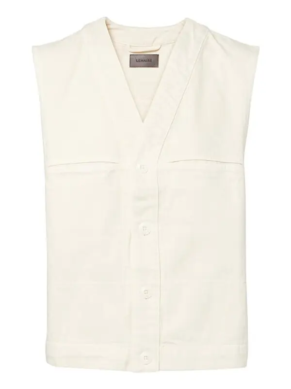 LEMAIRE Cotton Vest - White