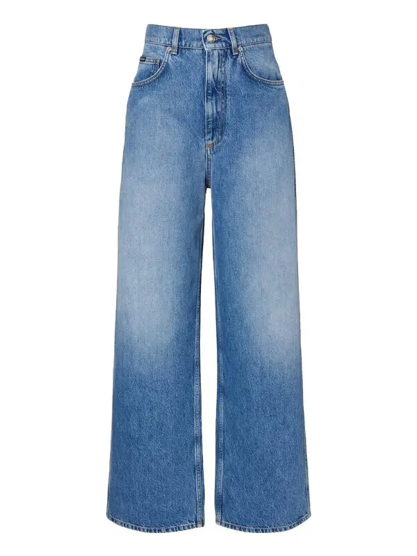 Dolce & Gabbana High-rise Wide-leg Jeans - Blue