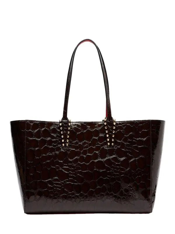 CHRISTIAN LOUBOUTIN Cabata Medium Leather Tote - Brown