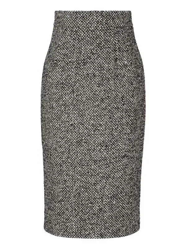 Dolce & Gabbana High-rise Pencil Skirt - Grey