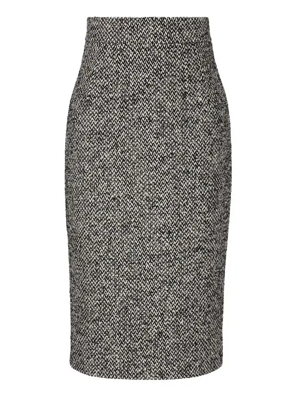 Dolce & Gabbana High-rise Pencil Skirt - Grey