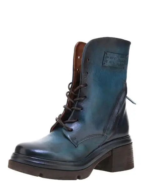 A.S.98 Eugene Lug-sole Bootie - Teal