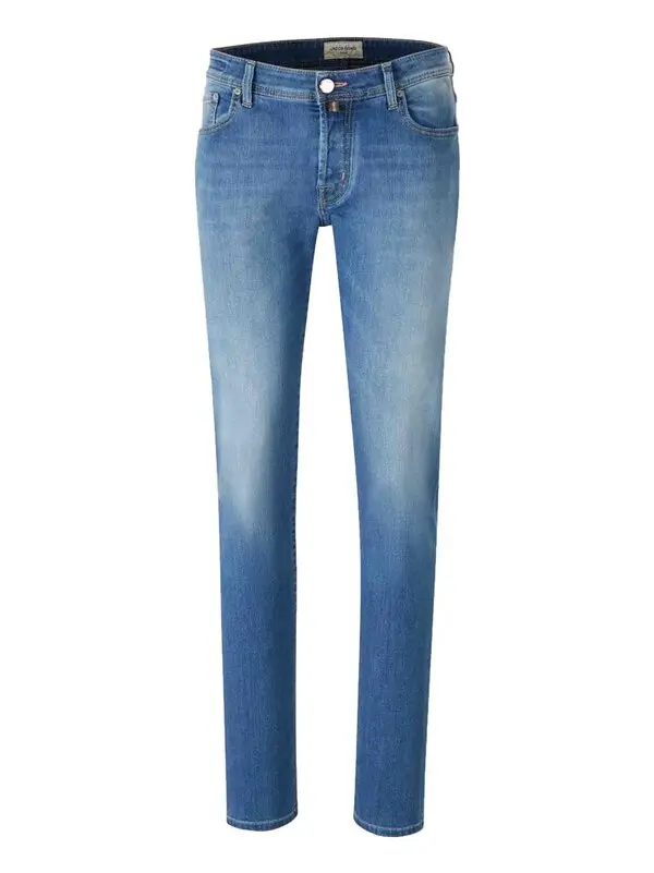Jacob Cohen Straight Cotton Jeans - Denim Blue