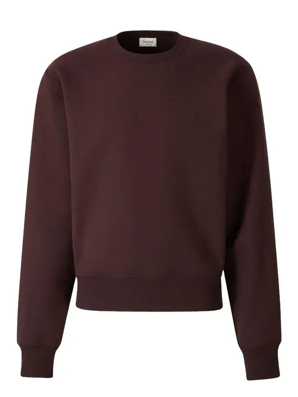 Saint Laurent Round Neck Jersey - Brown