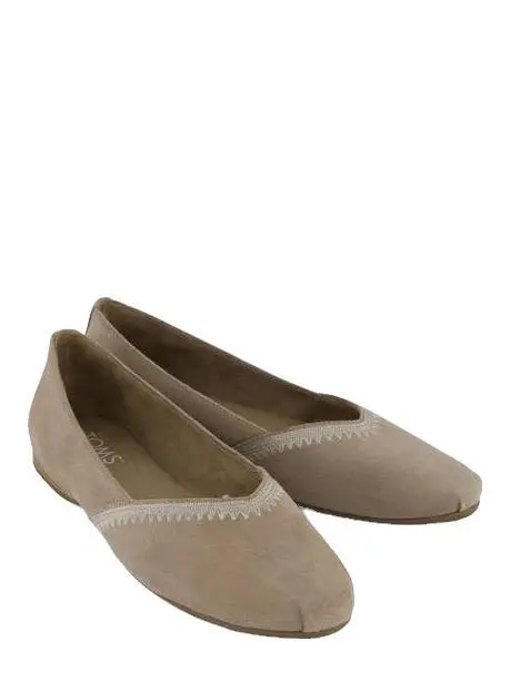 Toms Gemma Ballet Flat - Medium Beige