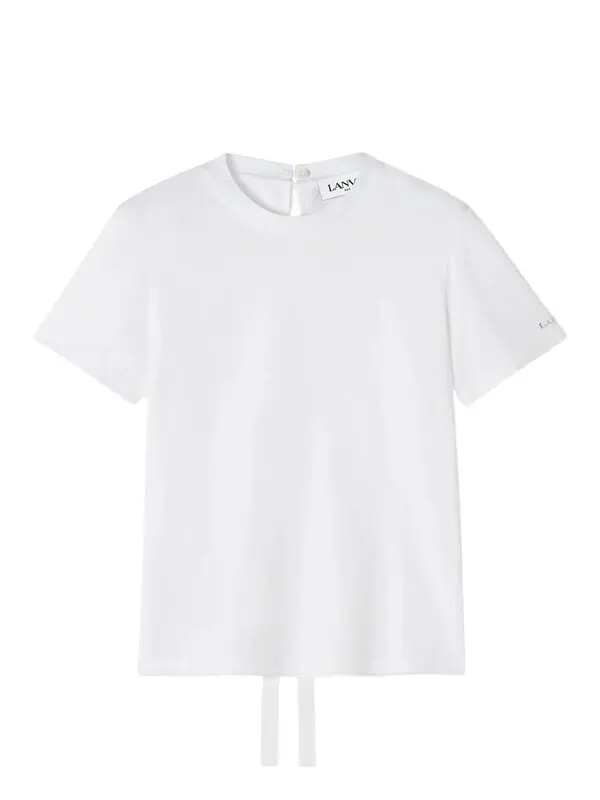 LANVIN Knot Detail T-shirt - White