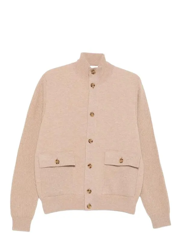 LARDINI Double Knitted Jacket - Beige