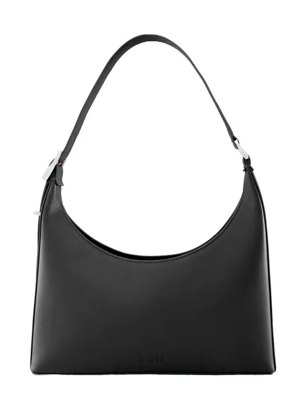 BEHNO Leather Shoulder Bag - Black