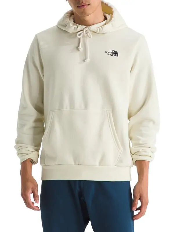 The North Face Half Dome Mountain Graphic Hoodie - White Dune