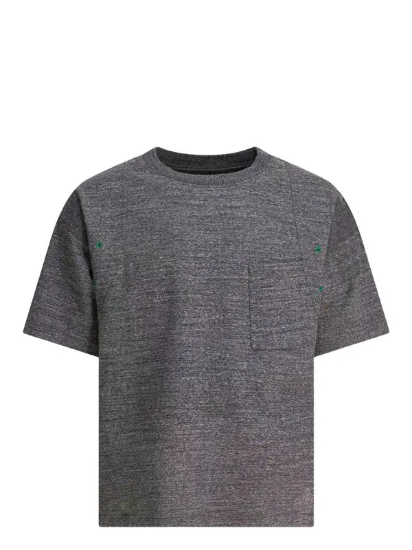 Kapital Pocket-detail Panelled T-shirt - Grey