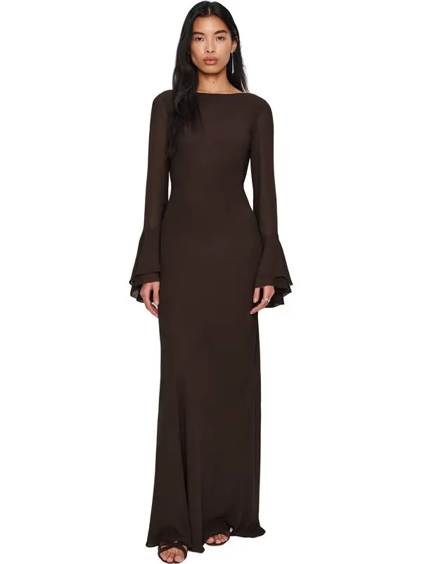 REFORMATION Olio Maxi Dress - Brown