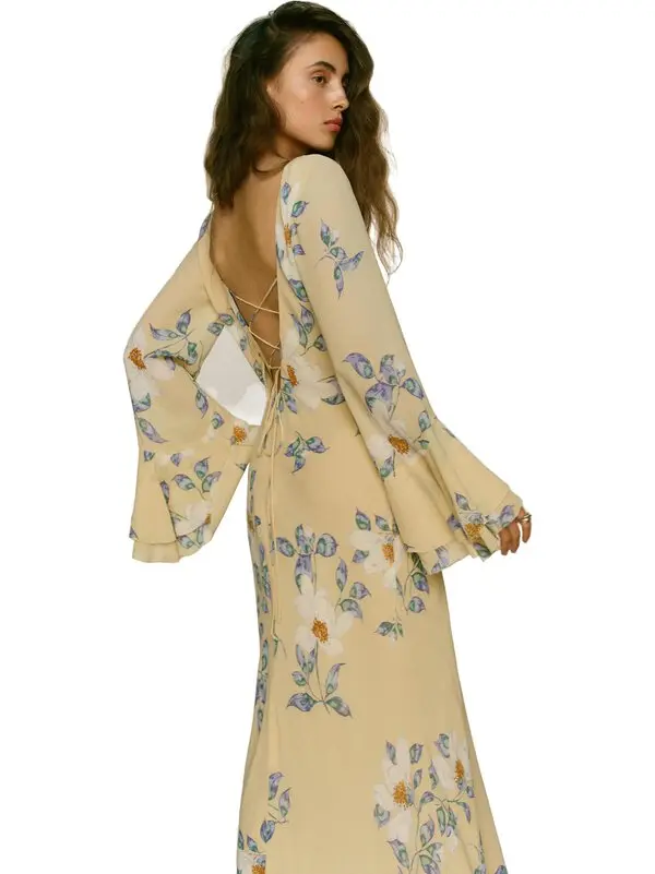 REFORMATION Olio Maxi Dress - Yellow