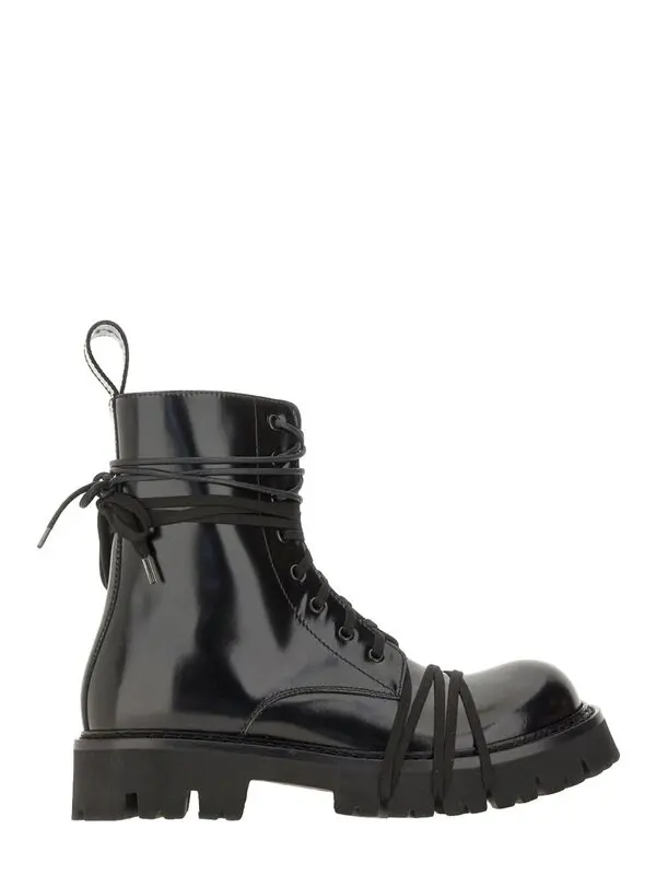Moschino Lace-up Boots - Black