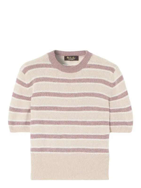 Loro Piana Fobello Striped Cashmere Sweater - Multi