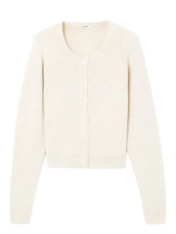 LEMAIRE Knitted Cardigan - Off-white