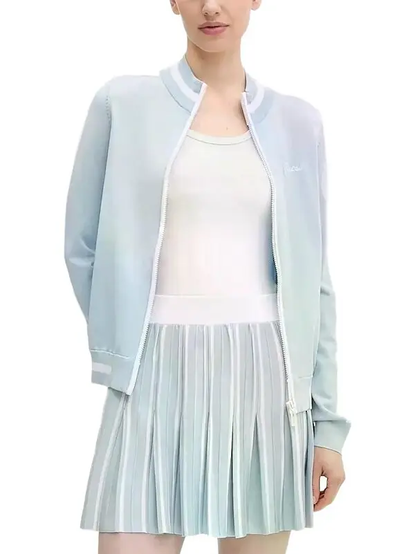 Guess Striped Zipped Cardigan - Blue