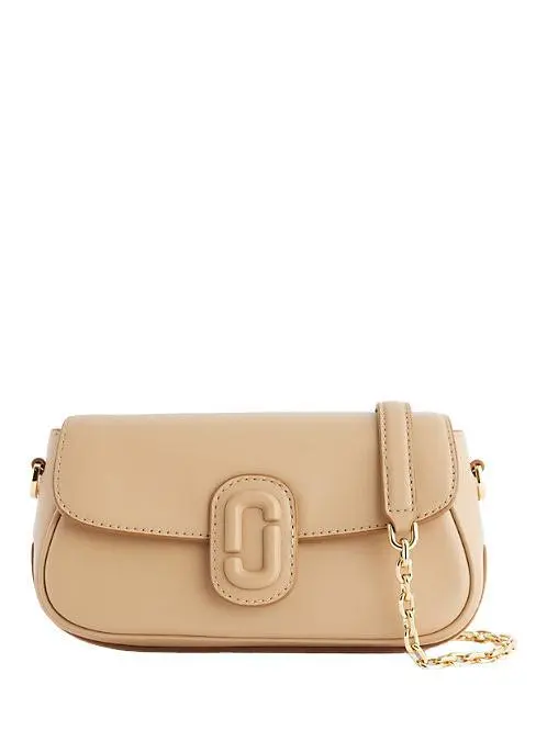Marc Jacobs The Clover Leather Shoulder Bag - Camel