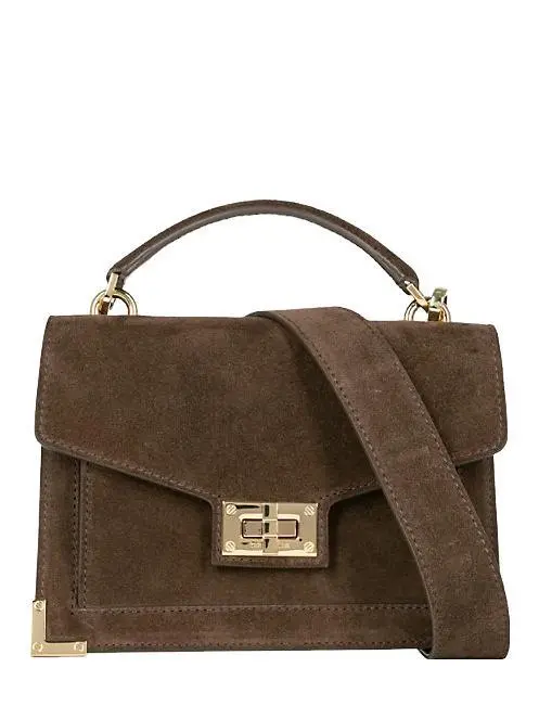 The Kooples Small Leather Bag - Chocolate
