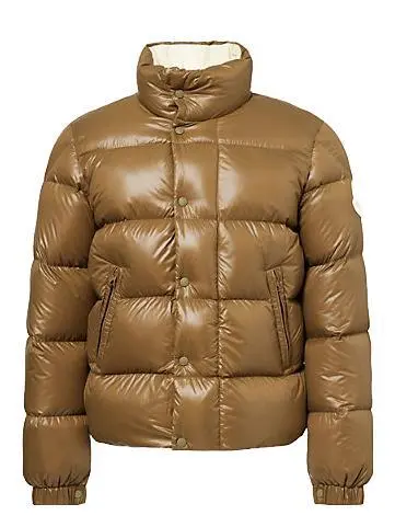 Moncler Relaxed-fit Shell-down Jacket - Dark Green
