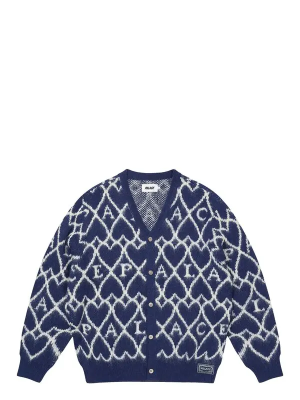 PALACE Hairy Heart Knit - Blue