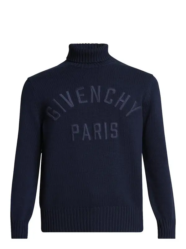 Givenchy Logo Turtleneck Sweater - Dark Navy