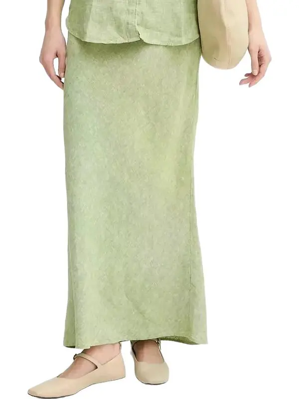SAMSOE SAMSOE Saagneta Linen Maxi Skirt - Green