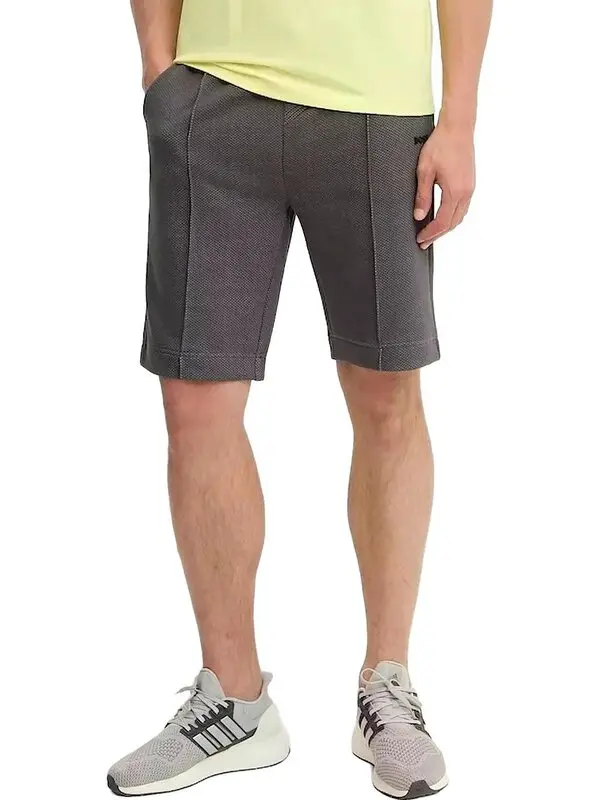 Hugo Boss Paneled Drawstring Shorts - Grey