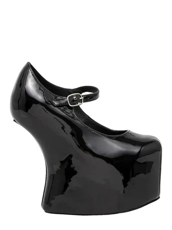 Jeffrey Campbell Buckle-strap Platform Pumps - Black