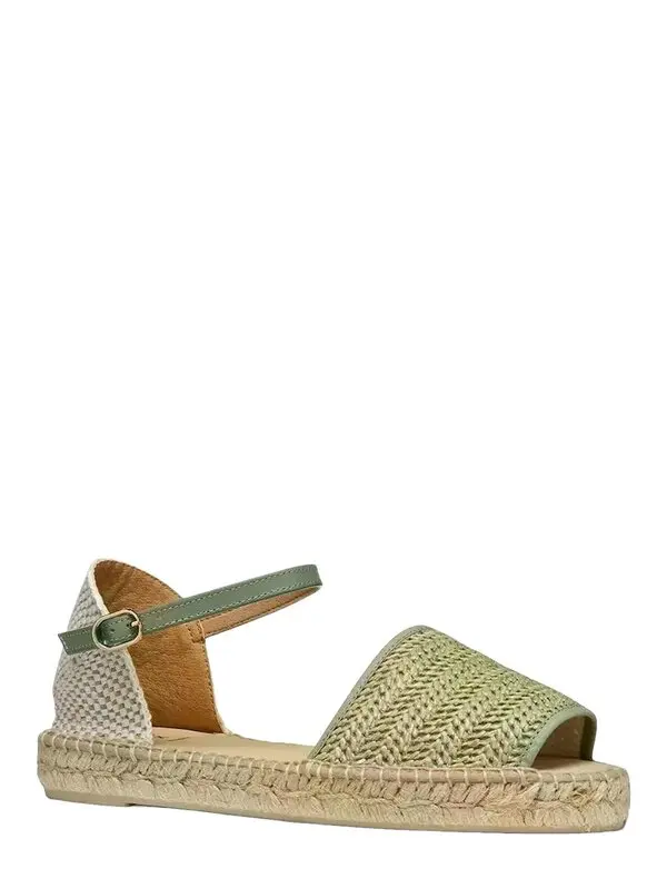 Geox Lampedusa Woven Espadrilles - Green