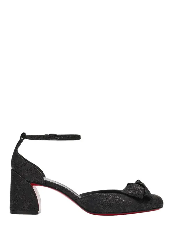 CHRISTIAN LOUBOUTIN 55mm Jane Bow Pumps - Black