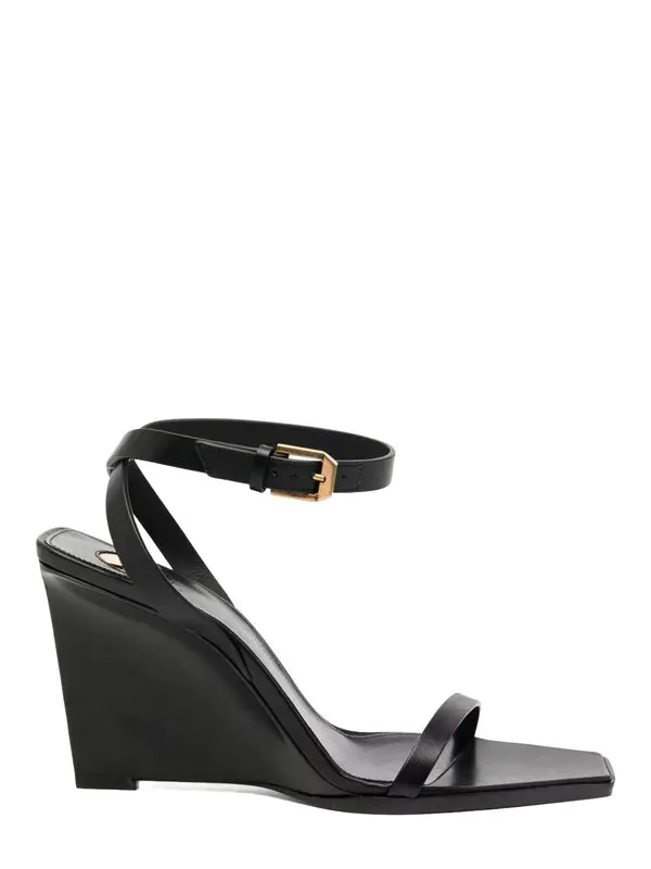 Saint Laurent 90mm Nicla Sandals - Black