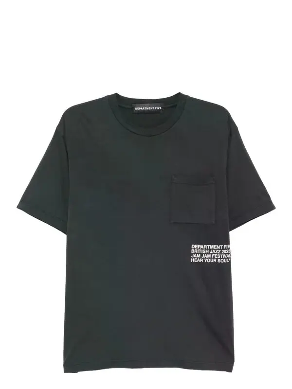 DEPARTMENT 5 Slogan-print Cotton T-shirt - Grey