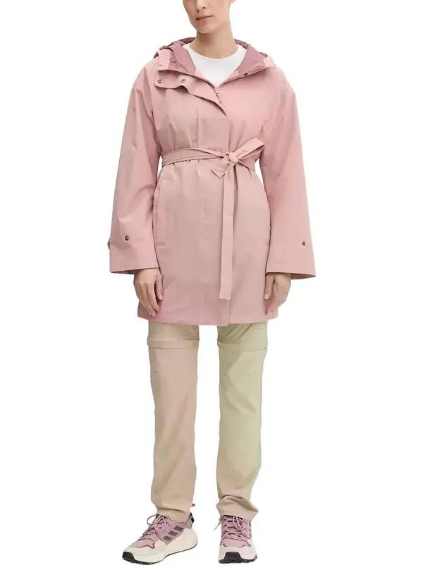 Columbia Hooded Belted Jacket - Pink