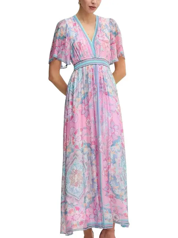 Hale Bob Jaliyah Floral Maxi Dress - Pink