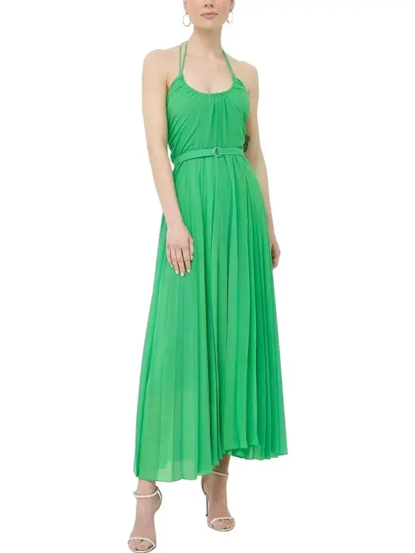 Beatrice B Detachable-cape Maxi Dress - Green