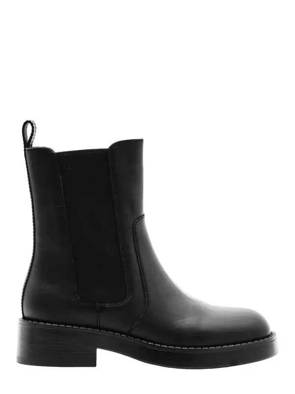 REISS Leather Chelsea Boots - Black