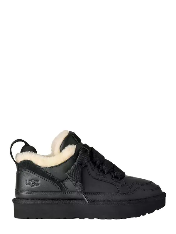 UGG Lowmel Leather Sneakers - Black