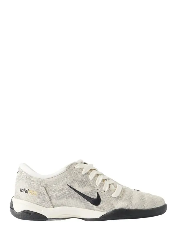 Nike T90 Se Snake-effect Leather Sneakers - Off-white