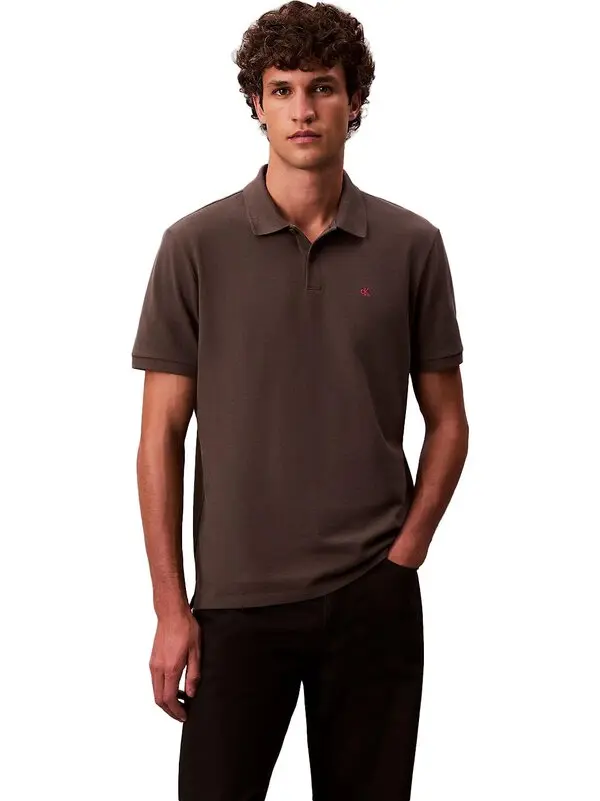 Calvin Klein Cotton Pique Classic Polo Shirt - Beluga