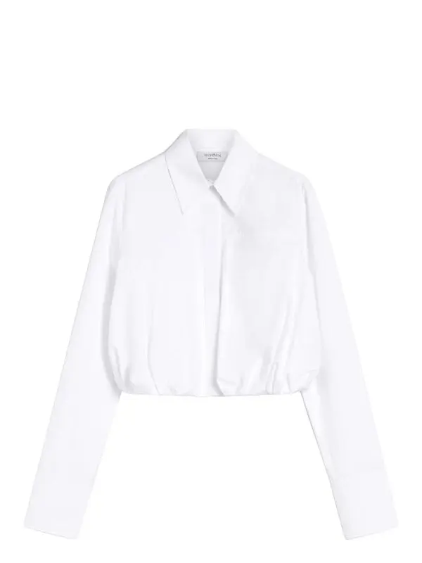 Max Mara Boxy-fit Cotton Shirt - Optical White
