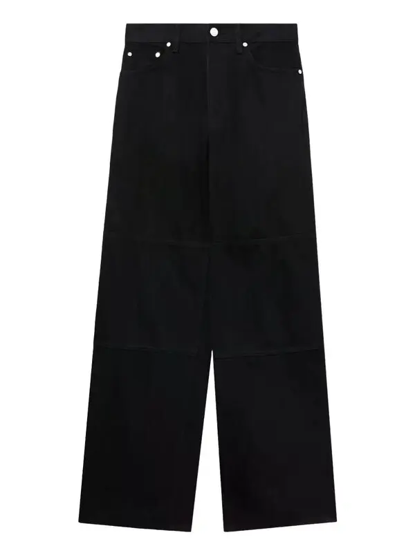Helmut Lang Panelled Straight Leg Jeans - Black