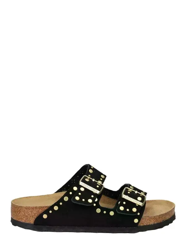 BIRKENSTOCK Arizona Rivet Studded Double-buckle Sandals - Black
