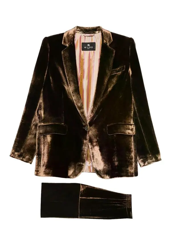Etro Single-breasted Suit - Brown