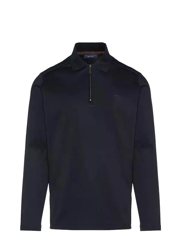 Paul & Shark Long-sleeve Zip Polo Shirt - Blue