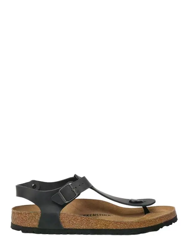BIRKENSTOCK Leather Buckle Sandals - Black