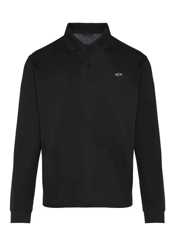 Paul & Shark Long-sleeve Polo Shirt - Black