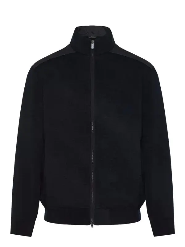 Paul & Shark High-neck Panelled Sweater - Black