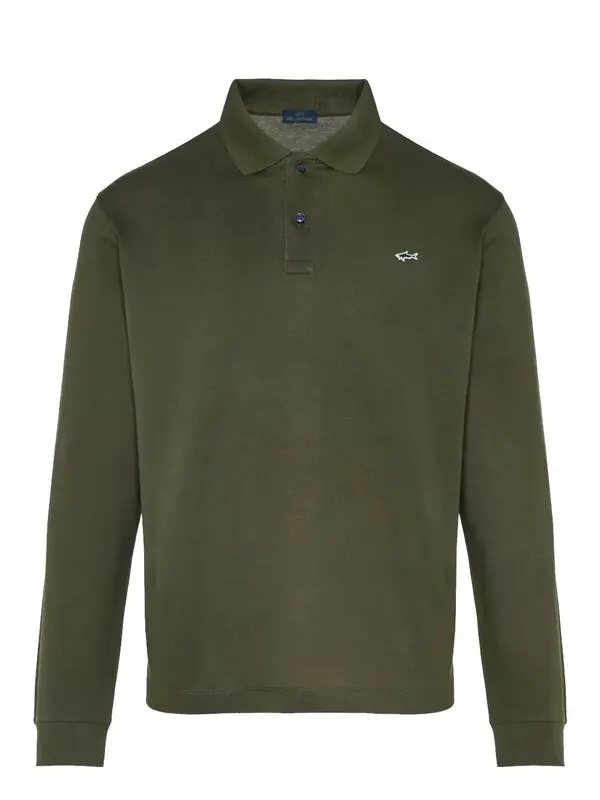 Paul & Shark Long-sleeve Polo Shirt - Green